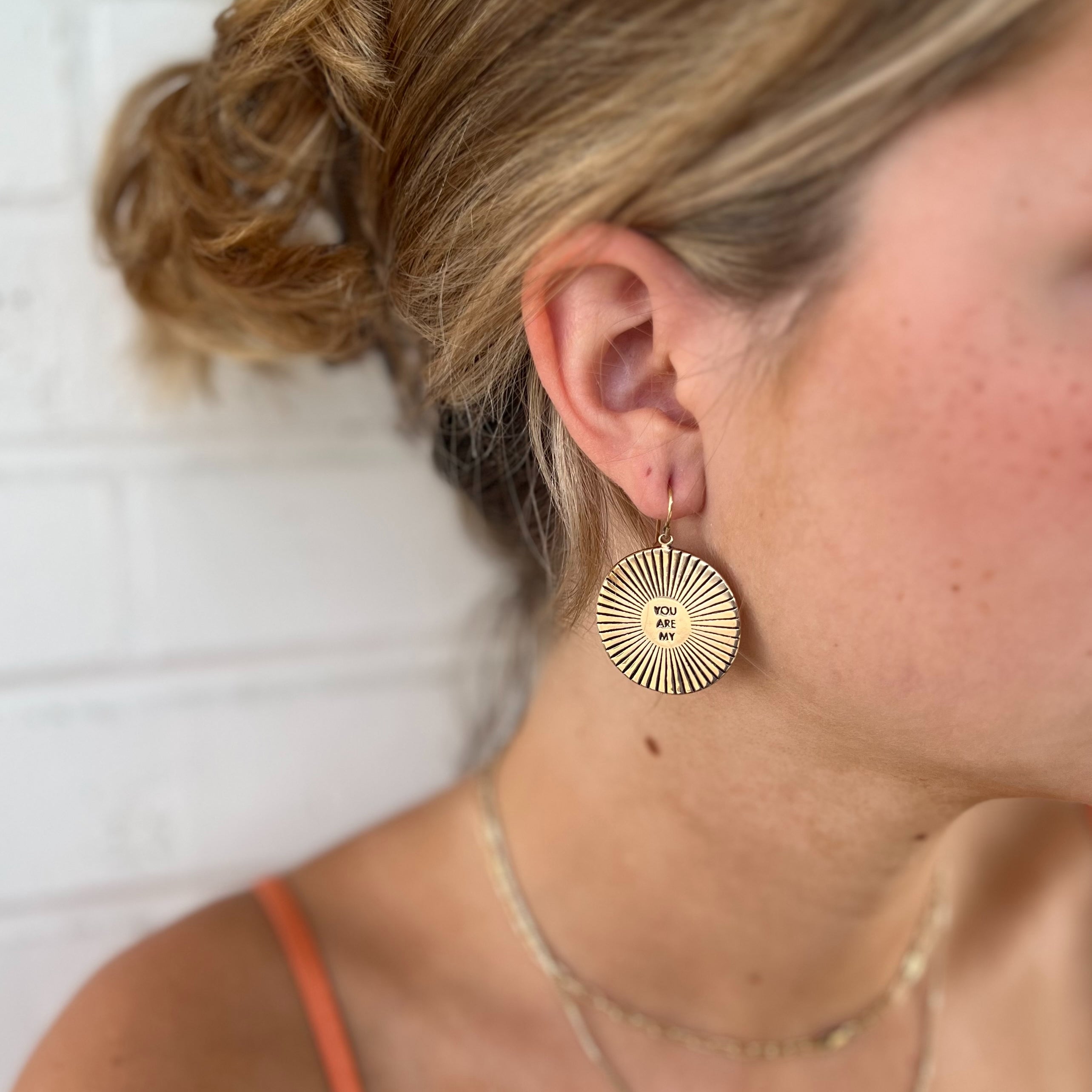 You Are My Sunshine Earrings MIMOSA Handcrafted
