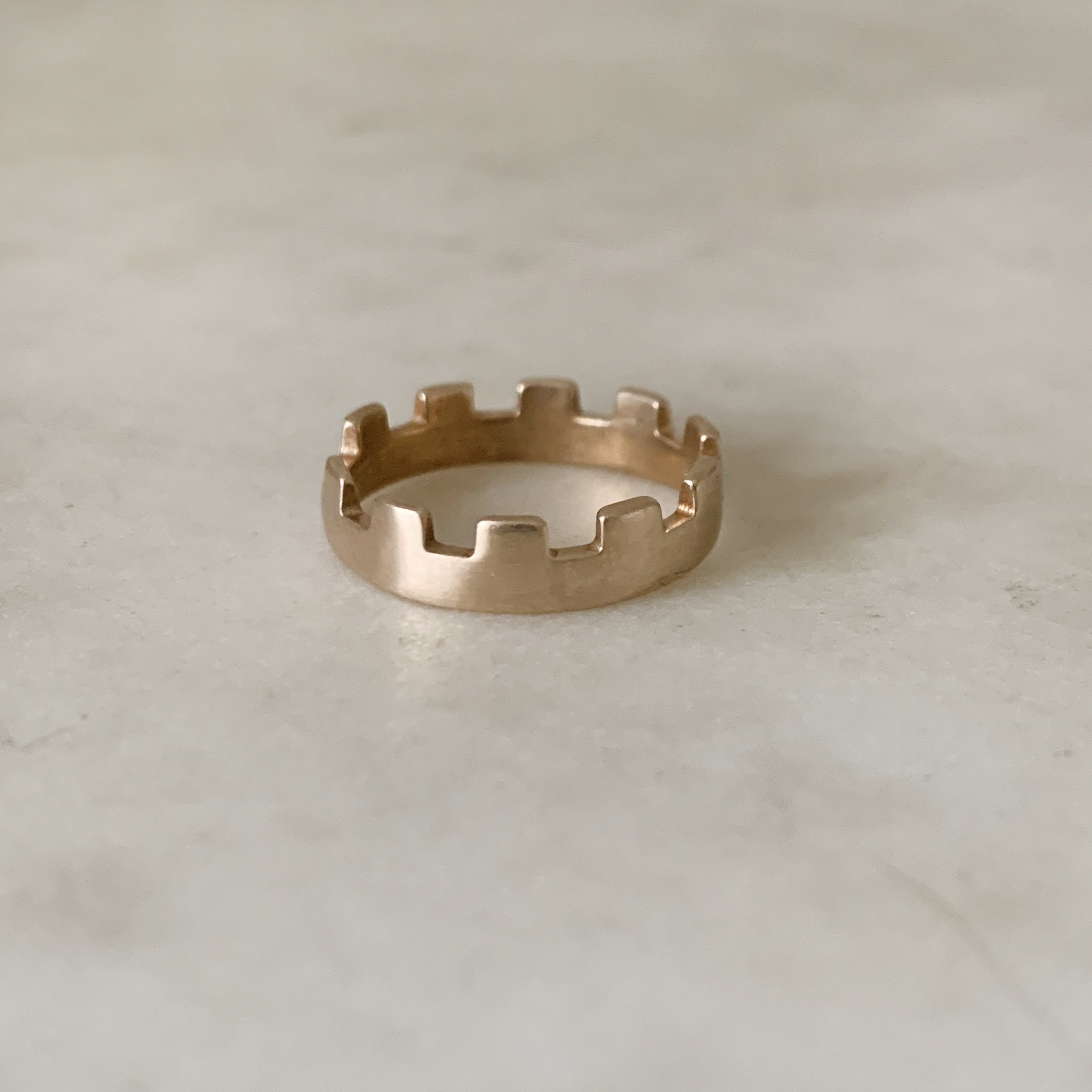 Crenellated Crown Ring | MIMOSA Handcrafted