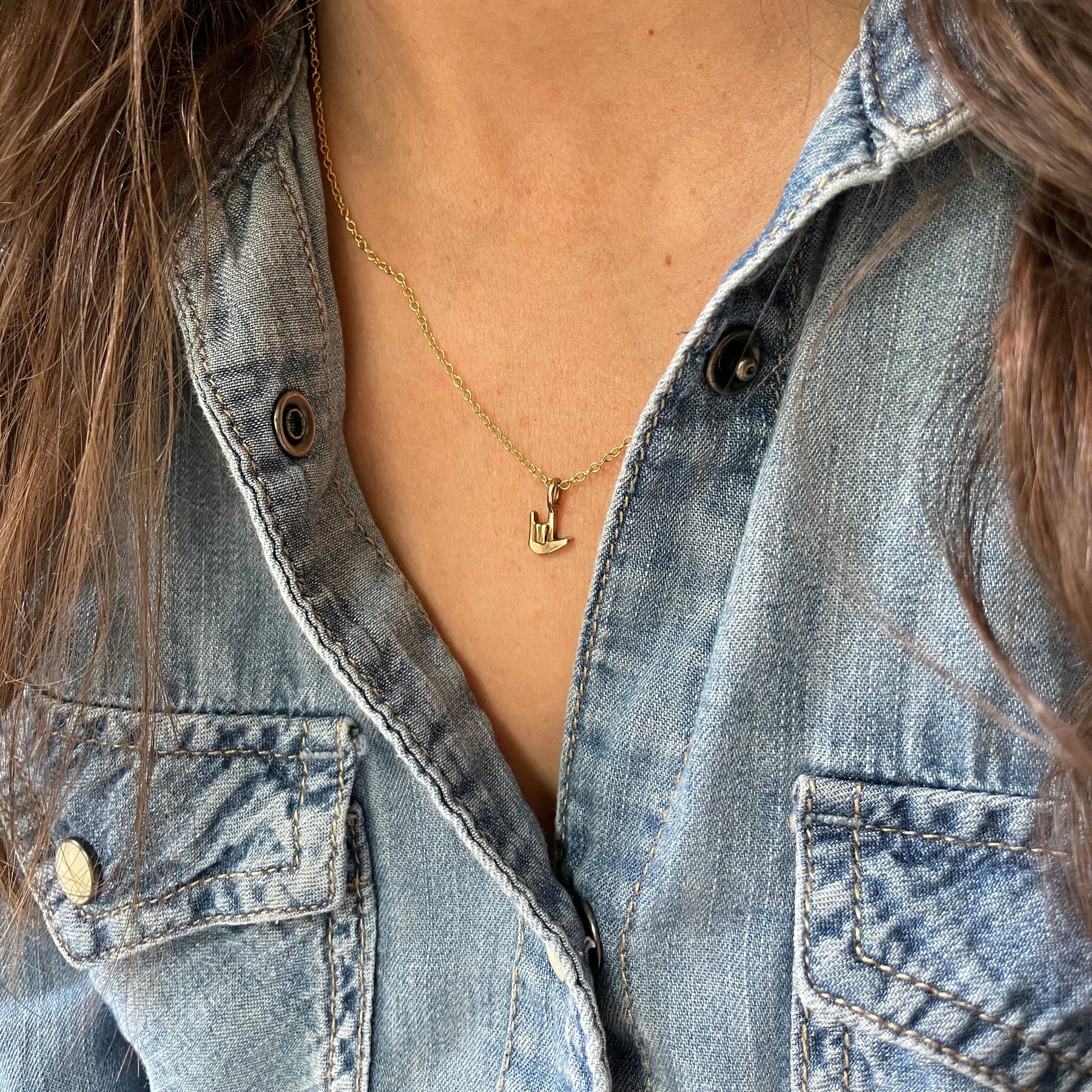 ASL I Love You Necklace | MIMOSA Handcrafted